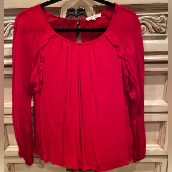 Copper Key | Tops | Copper Key Bright Red Blouse | Poshmark